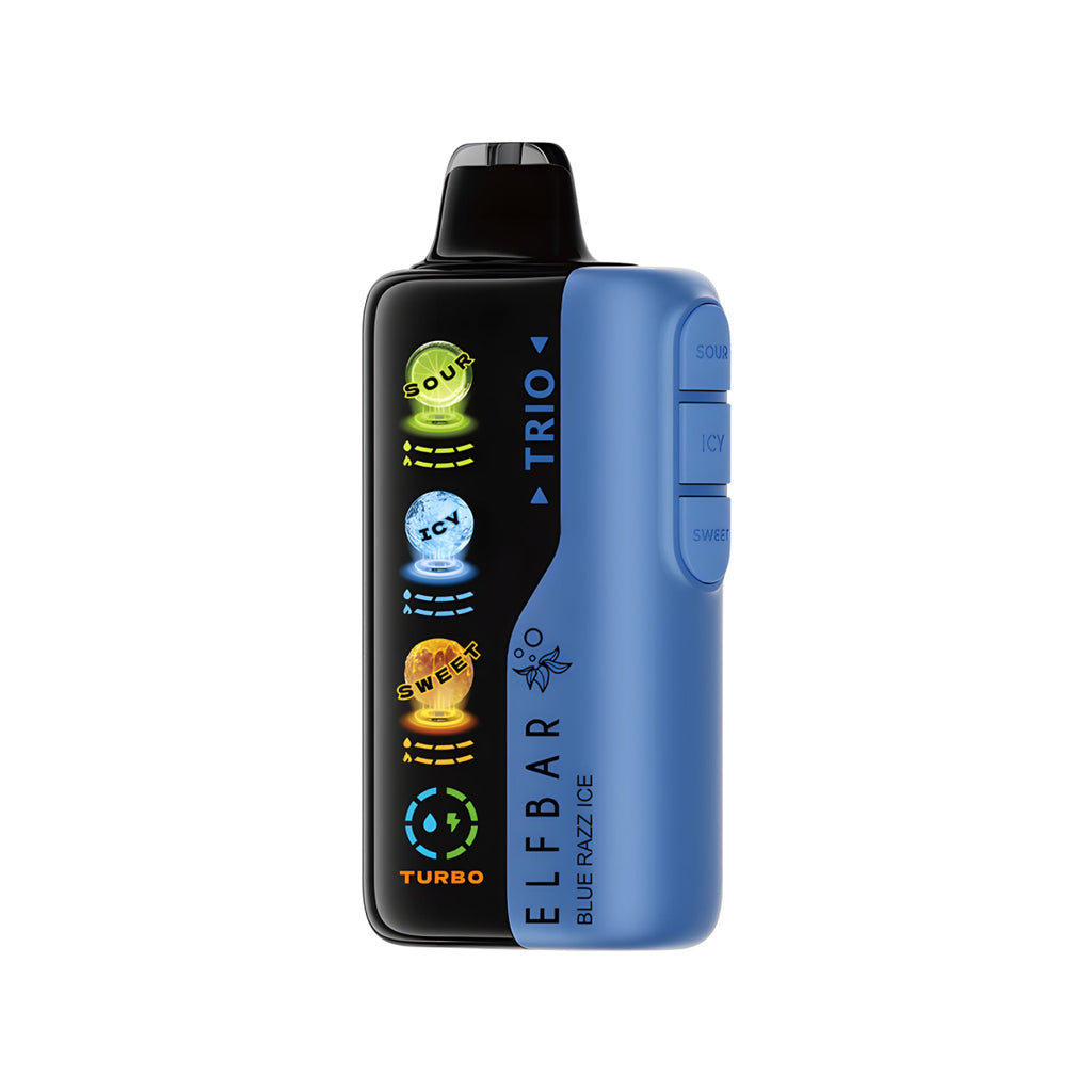 ELFBAR TRIO BLUE RAZZ ICE 40000 PUFFS 5% NICOTINA